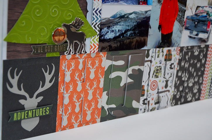 "Hunting" Double Page – Glue Dots
