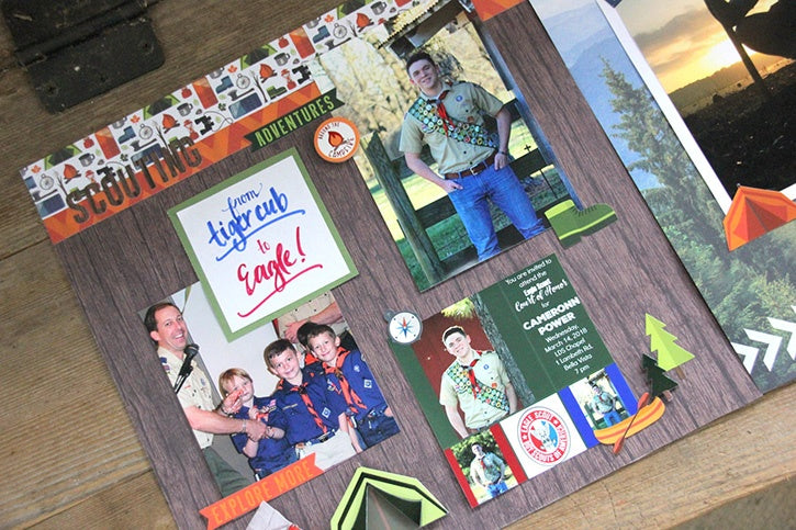 Scrapbooking with a Kit – Glue Dots