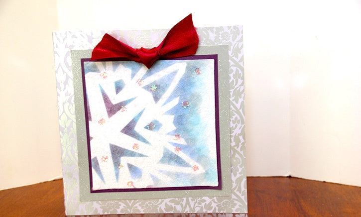 Winter Snowflake Card – Glue Dots