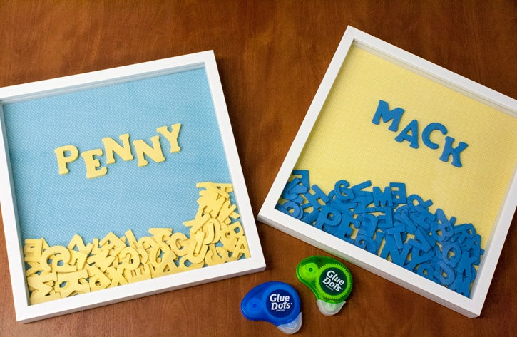 Shadow Box Decor for Kid's Room or Nursery – Glue Dots