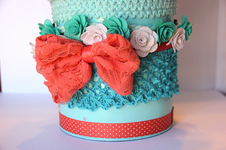 Upcycled Headband Holder & Hair Accessory Container – Glue Dots