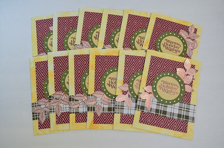 How to Make Mass Produced Christmas Cards at Home – Glue Dots