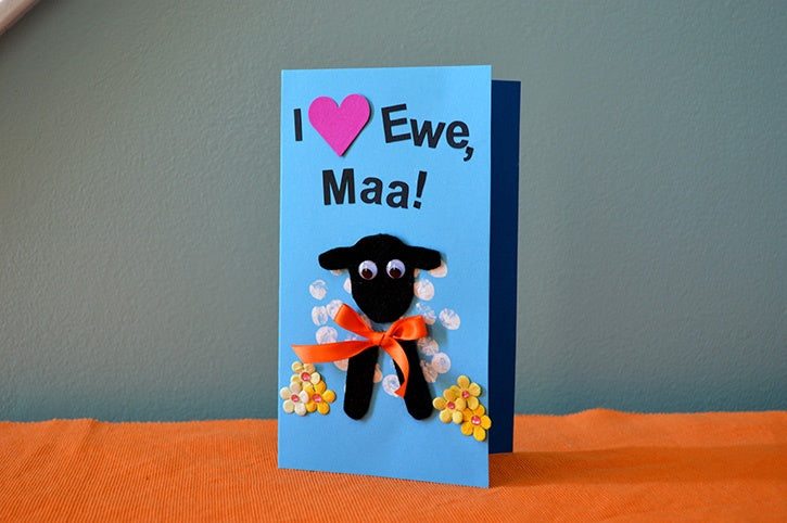 "Love Ewe Maa" Card – Glue Dots